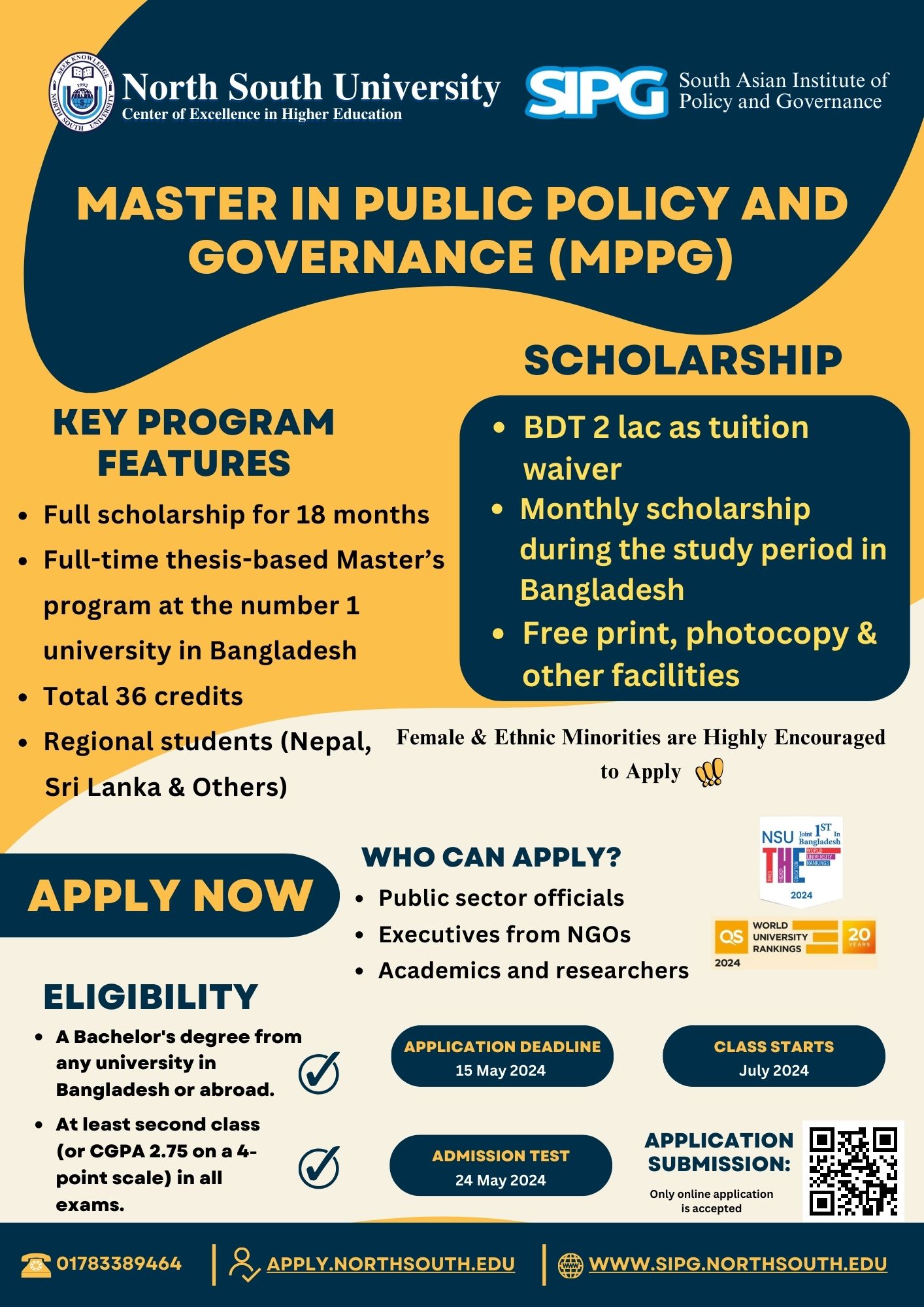 Master in Public Policy & Governance (MPPG) | North South University